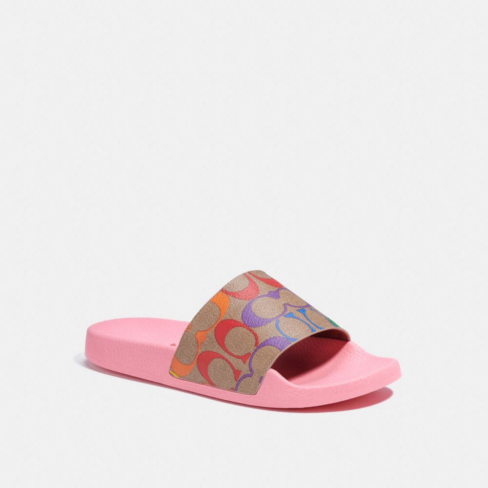 COACH OUTLET® | Uli Sport Slide In Rainbow Signature Canvas