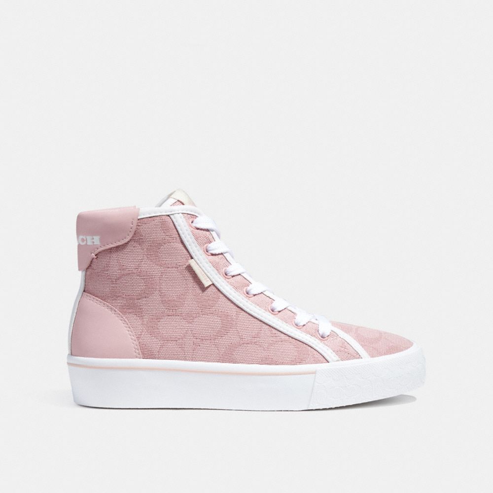 Coach Shoes High Tops Pink