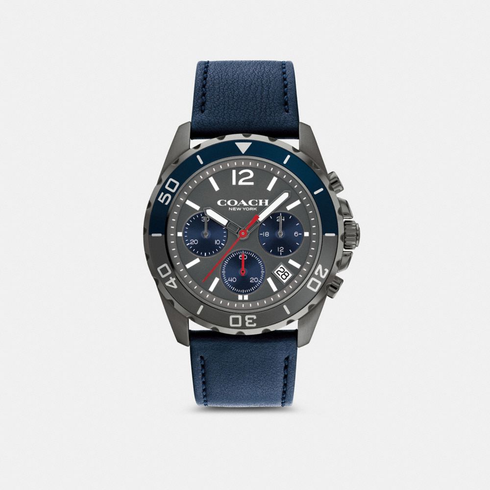Coach Kent Watch, 44mm In Navy | ModeSens