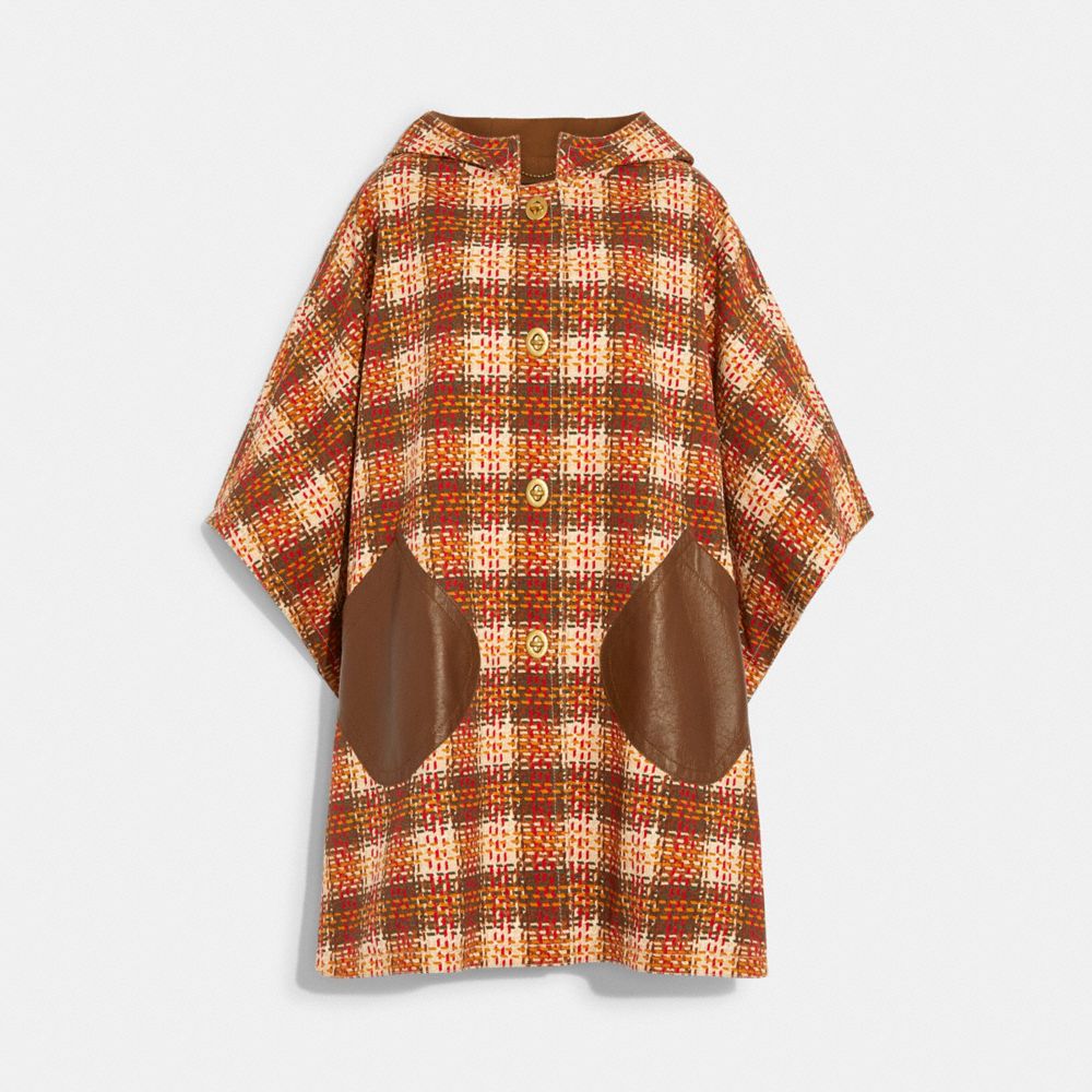 Bonnie Cashin Poncho In Organic Cotton | COACH®
