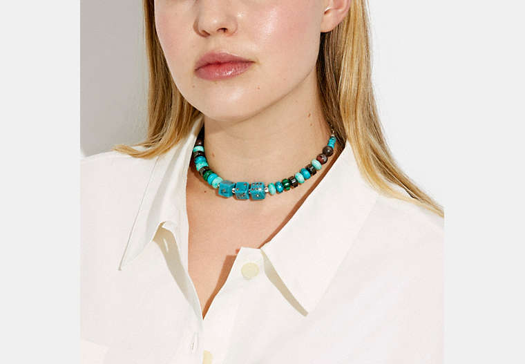 COACH® | Dice Beaded Choker Necklace COACH® | Dice Beaded Choker Necklace