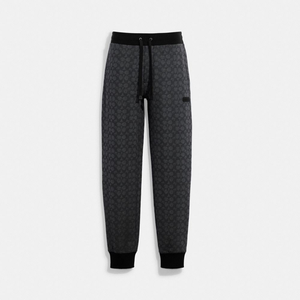 Coach Essential Joggers In Signature In Charcoal Signature | ModeSens