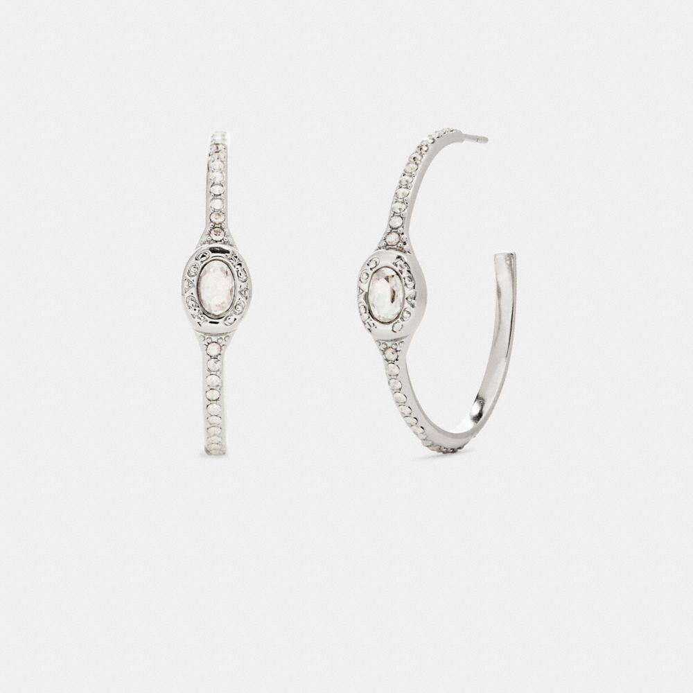 COACH® | Crystal Hoop Earrings