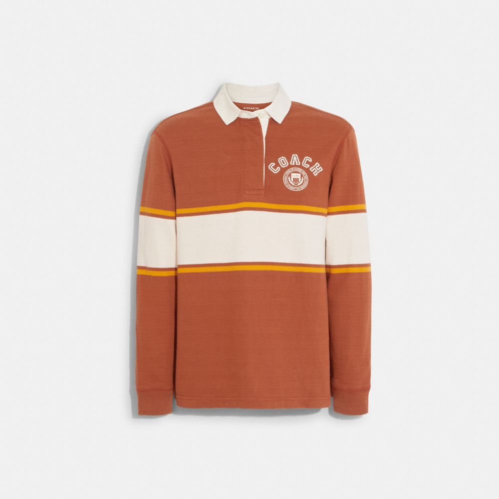 Coach Varsity Rugby Shirt In Brown | ModeSens