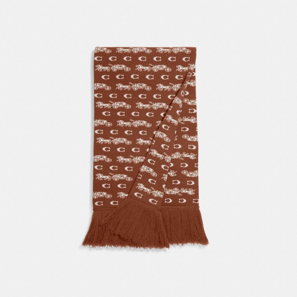 COACH® | Bold Horse And Carriage Print Oversized Muffler