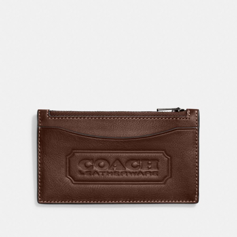 COACH® | Zip Card Case With Coach Badge