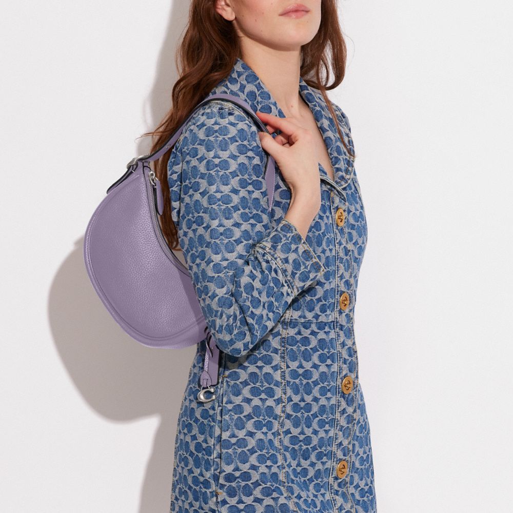 Light Purple Leather Coach Purse