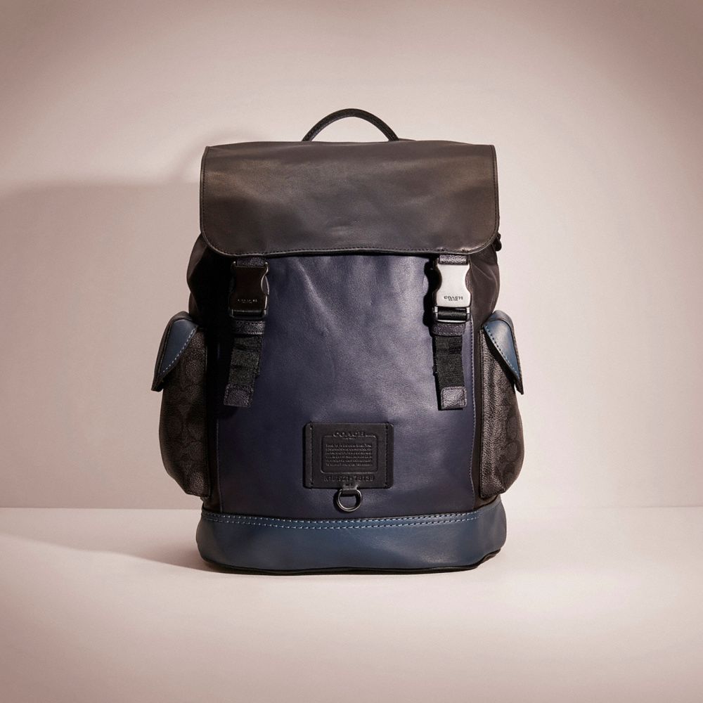 Restored Rivington Backpack With Signature Canvas Blocking | COACH®