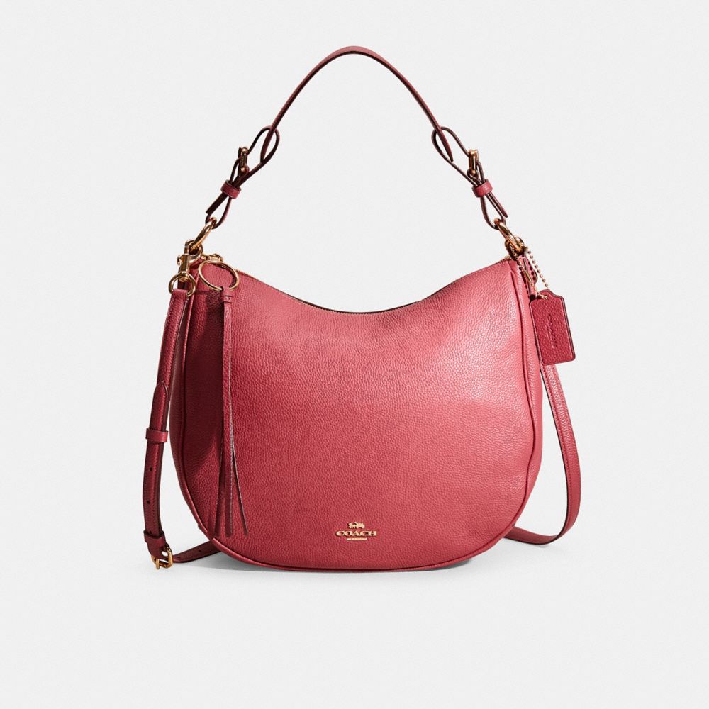 Coach Restored Sutton Hobo In Gold/dusty Pink | ModeSens