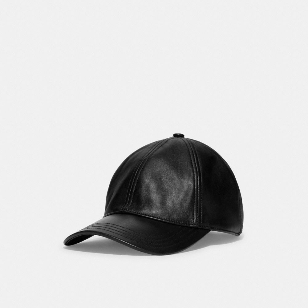 COACH®: Leather Baseball Cap