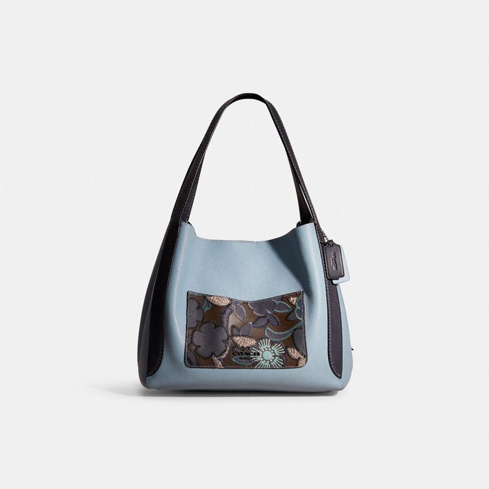Coach Upcrafted Hadley Hobo In Colorblock In Pewter/azure Multi | ModeSens
