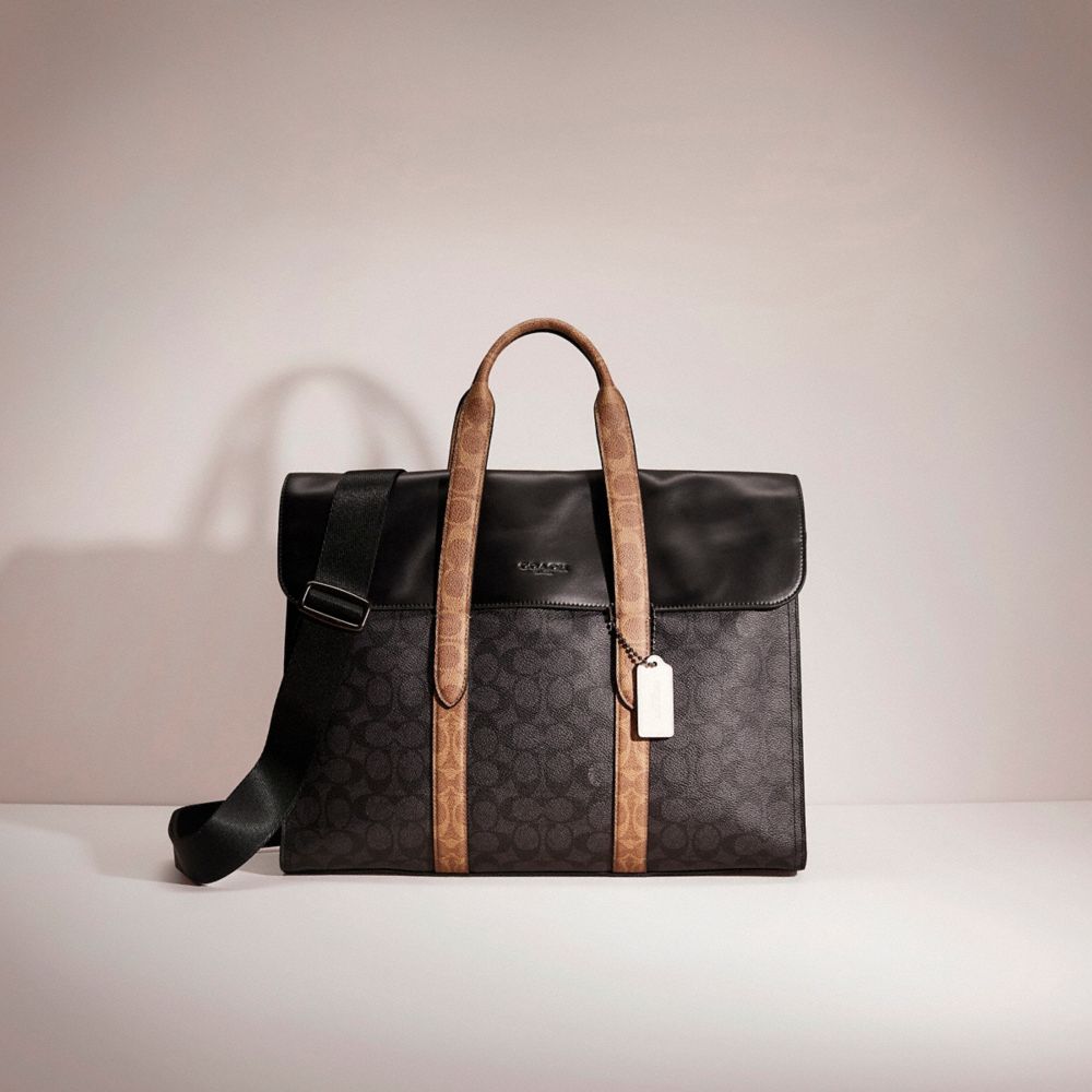 Restored Metropolitan Portfolio In Colorblock Signature Canvas | COACH®