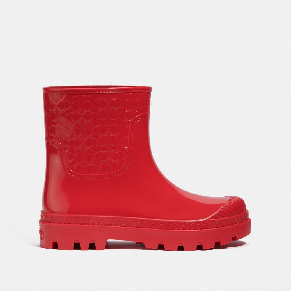 Coach Rain Boots Red