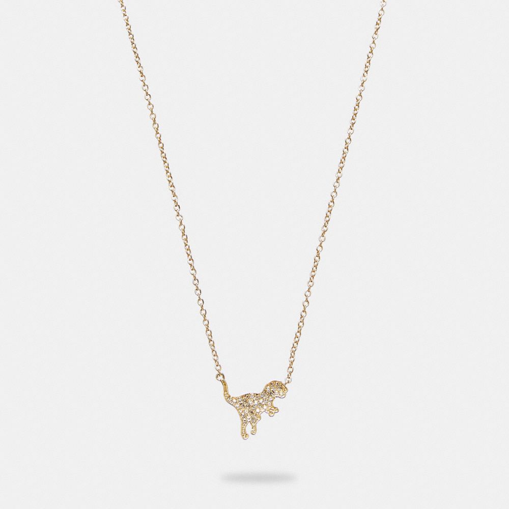 COACH® | Pavé Rexy Pendant Necklace