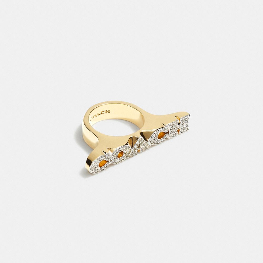 COACH® | Pavé Coach Ring
