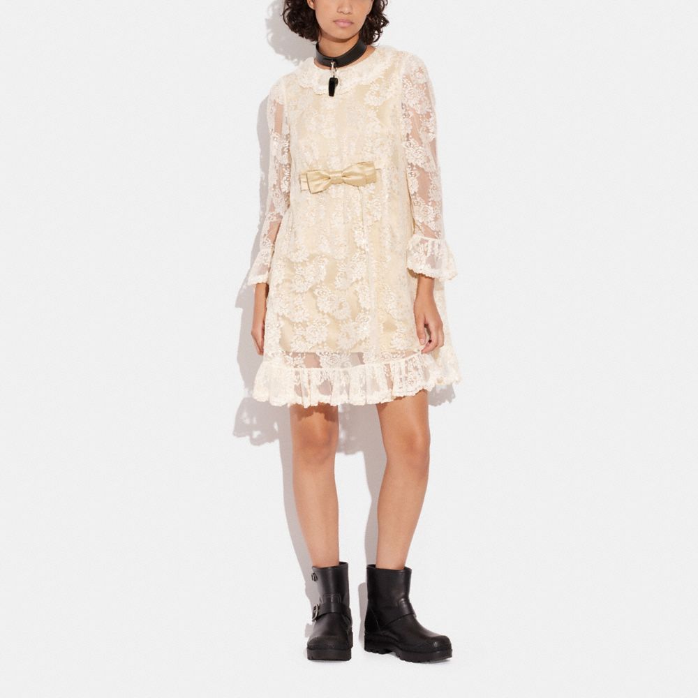 COACH® | Embroidered Lace Dress