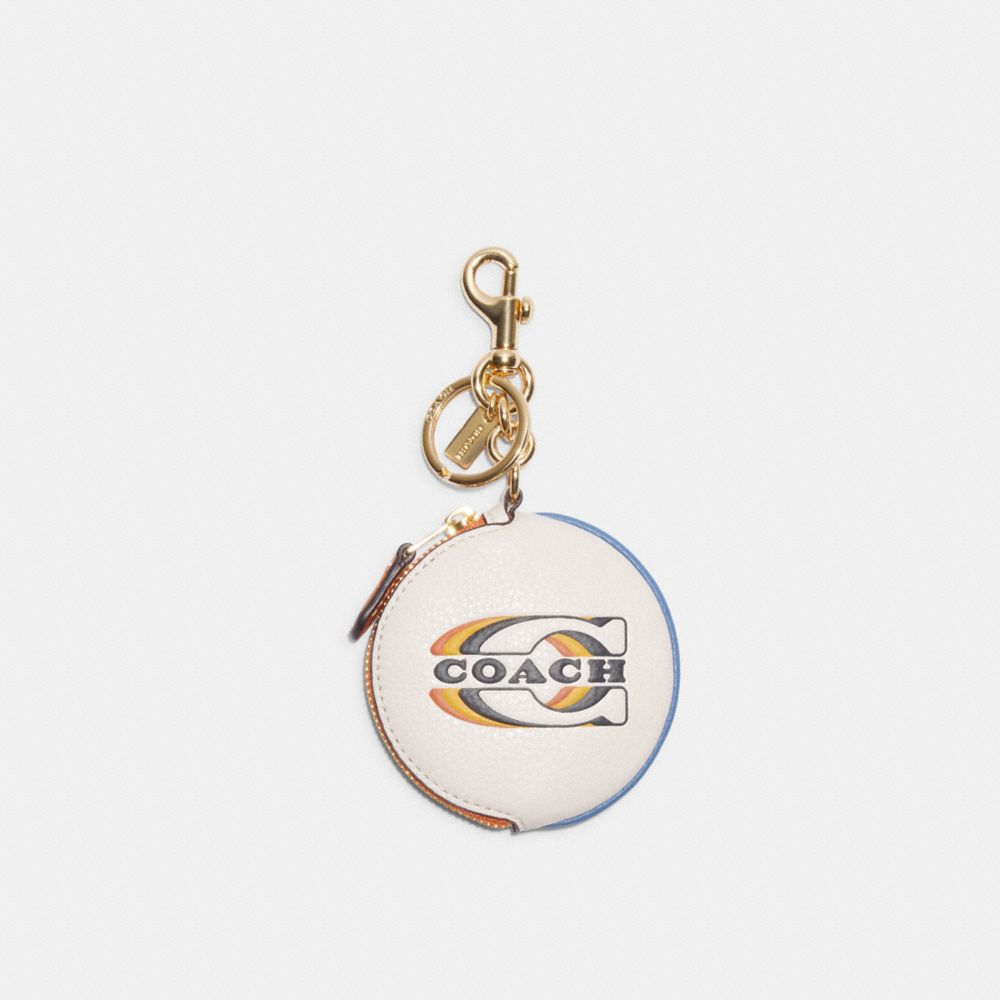 COACH® | Circular Coin Pouch With Coach Stamp