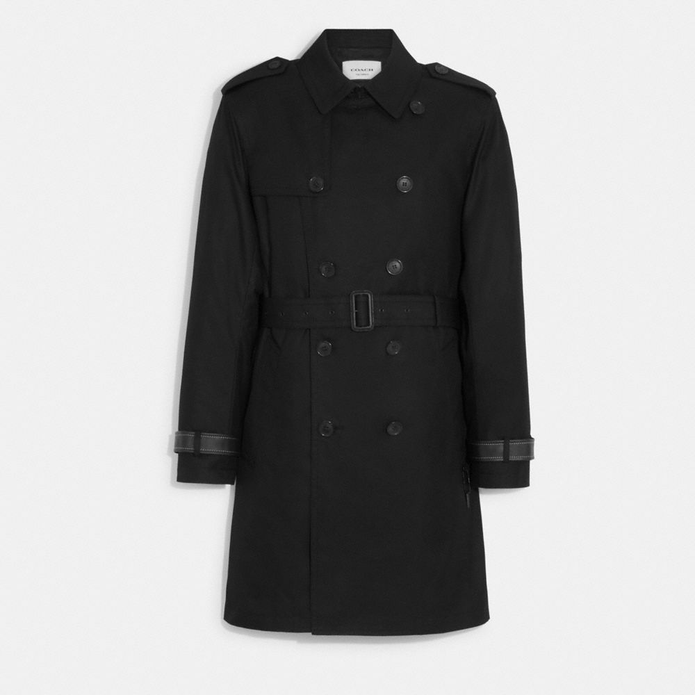 Coach Trench In Black | ModeSens