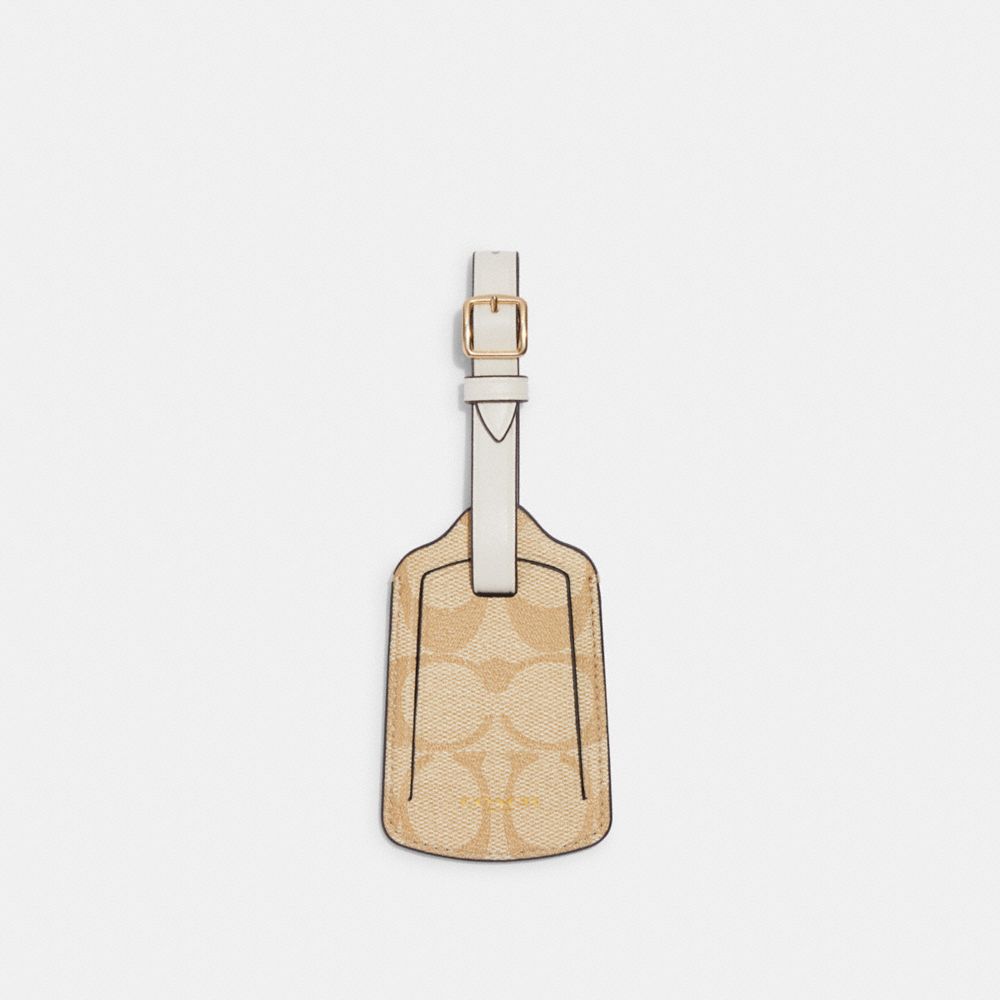 COACH® | Luggage Tag In Signature Canvas