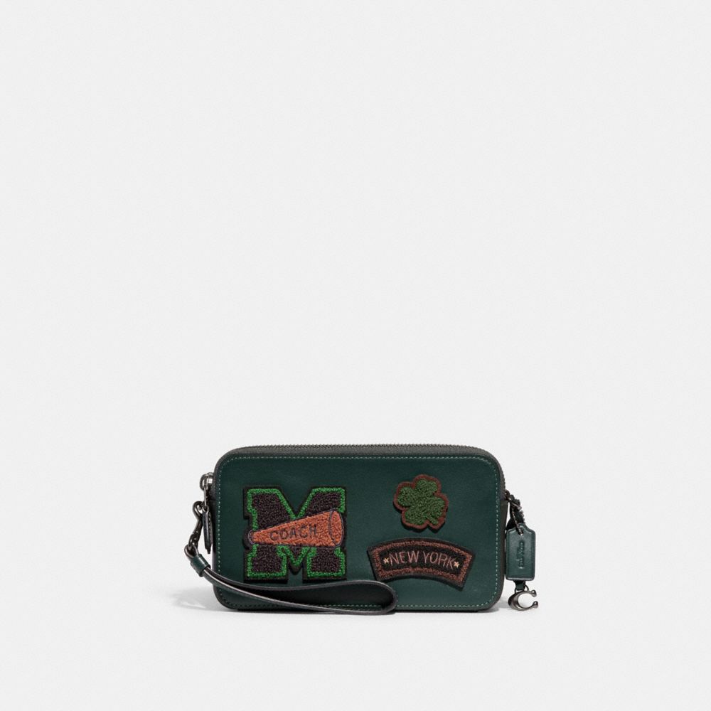 Coach Kira Crossbody With Varsity Patches In Green | ModeSens