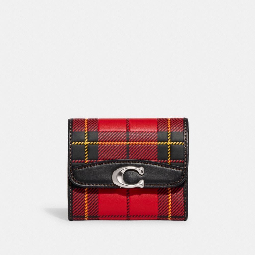 COACH®: Bandit Wallet With Plaid Print