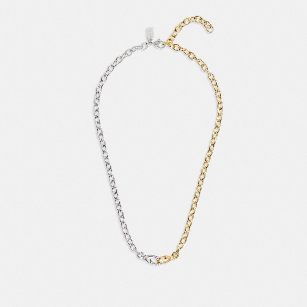 Interlocking Signature Chain Necklace | COACH®