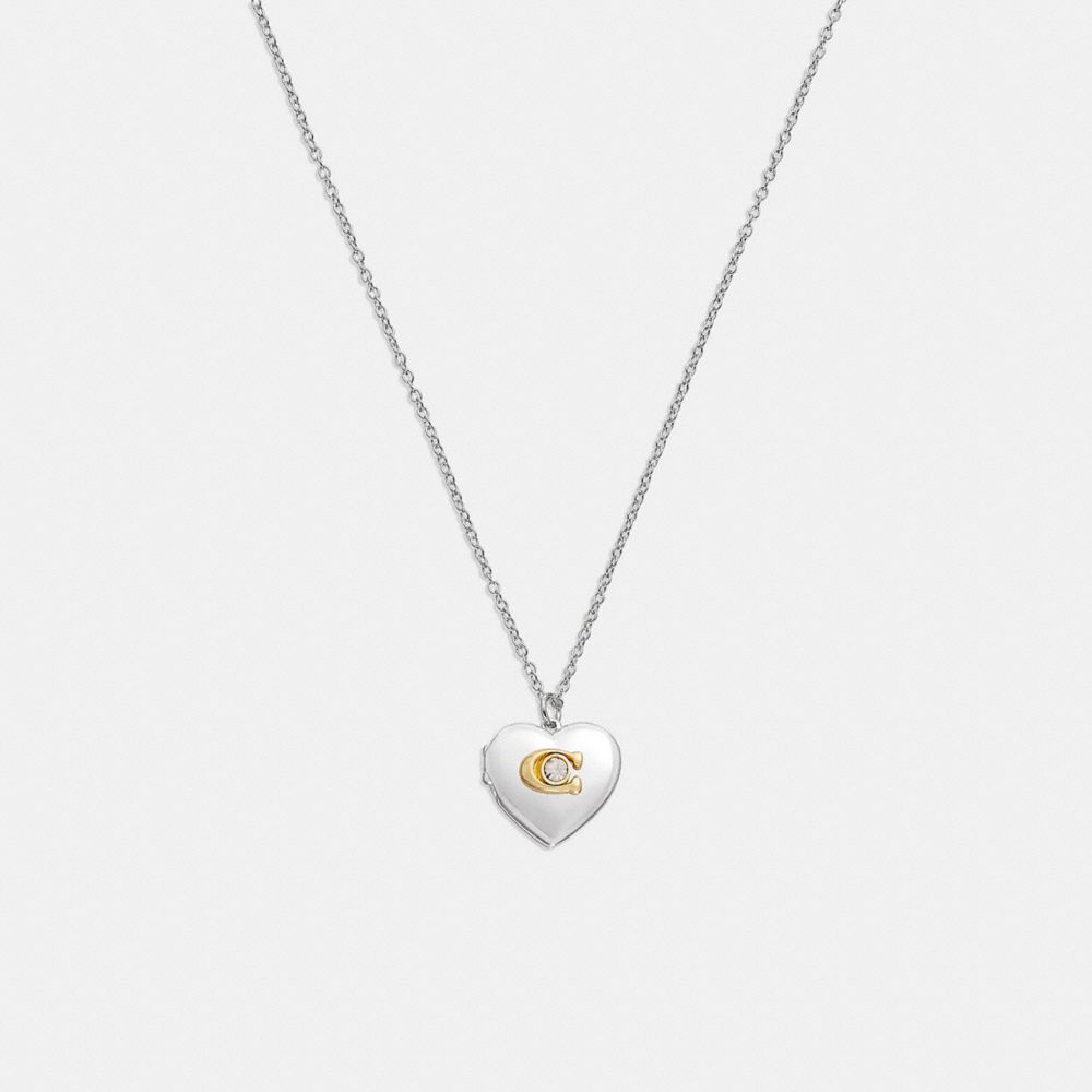 Signature Heart Locket Necklace | COACH®