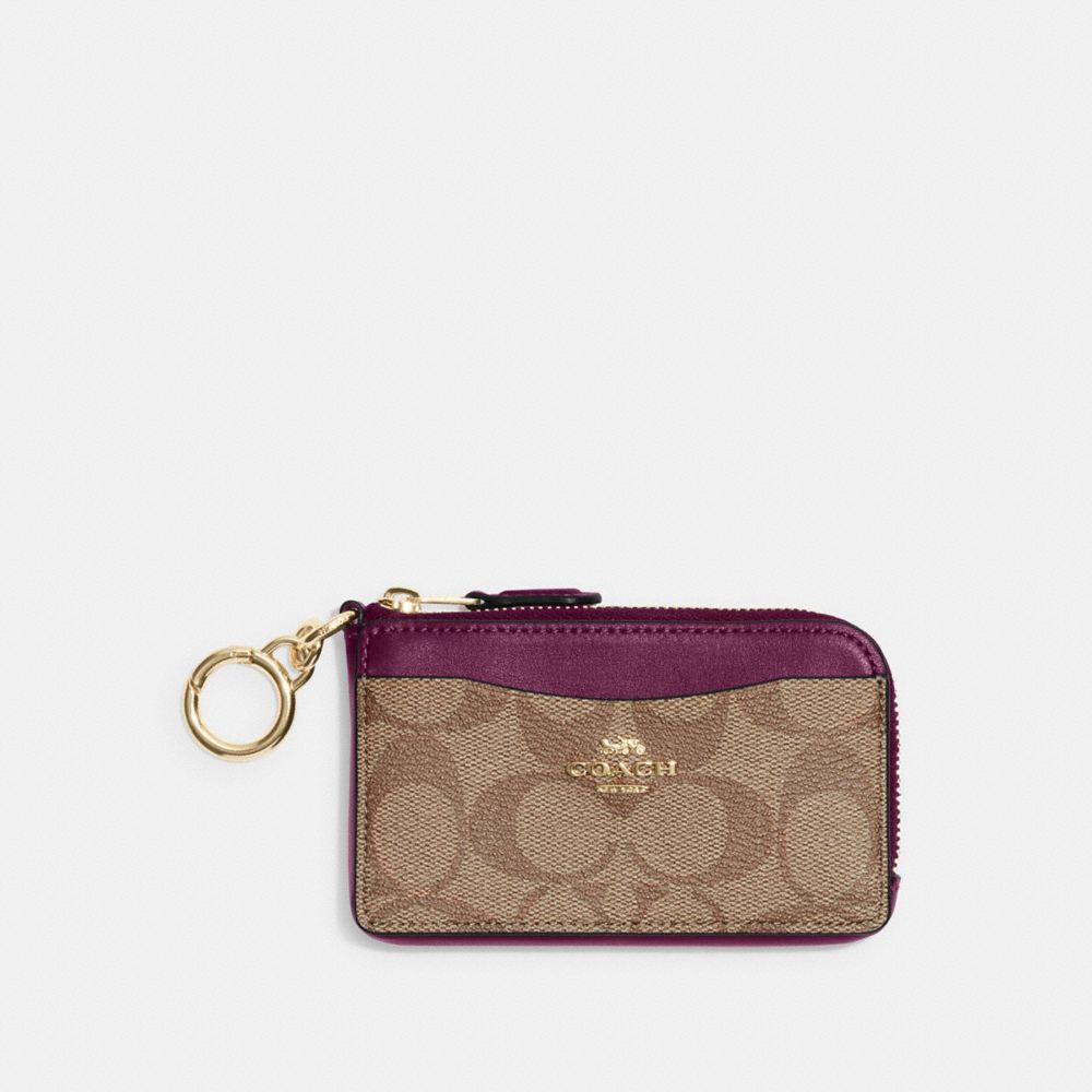 COACH® | Multifunction Card Case In Signature Canvas
