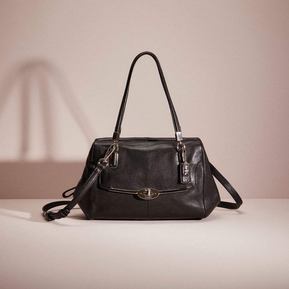 Coach Restored Madison Small Madeline East/west Satchel In Light Gold ...