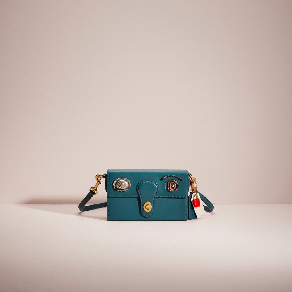 Coach Upcrafted City Blocks Rectangle Bag 18 In Brass/deep Teal | ModeSens
