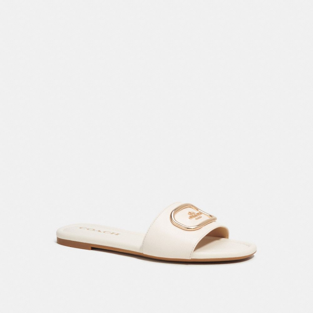 Coach Evy Sandal In White | ModeSens