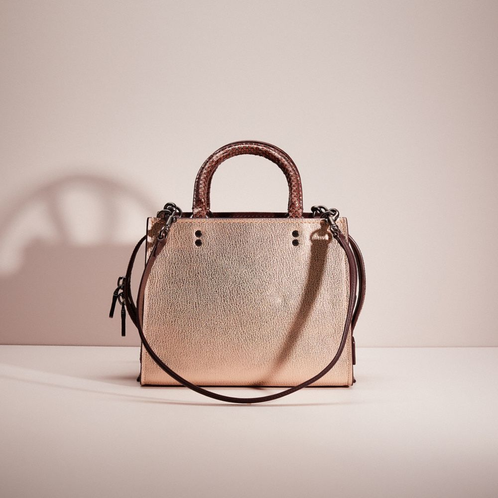 Restored Rogue 25 In Colorblock With Snakeskin Detail | COACH®