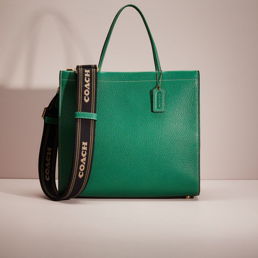 Restored Cashin Carry 32 In Regenerative Leather | COACH®