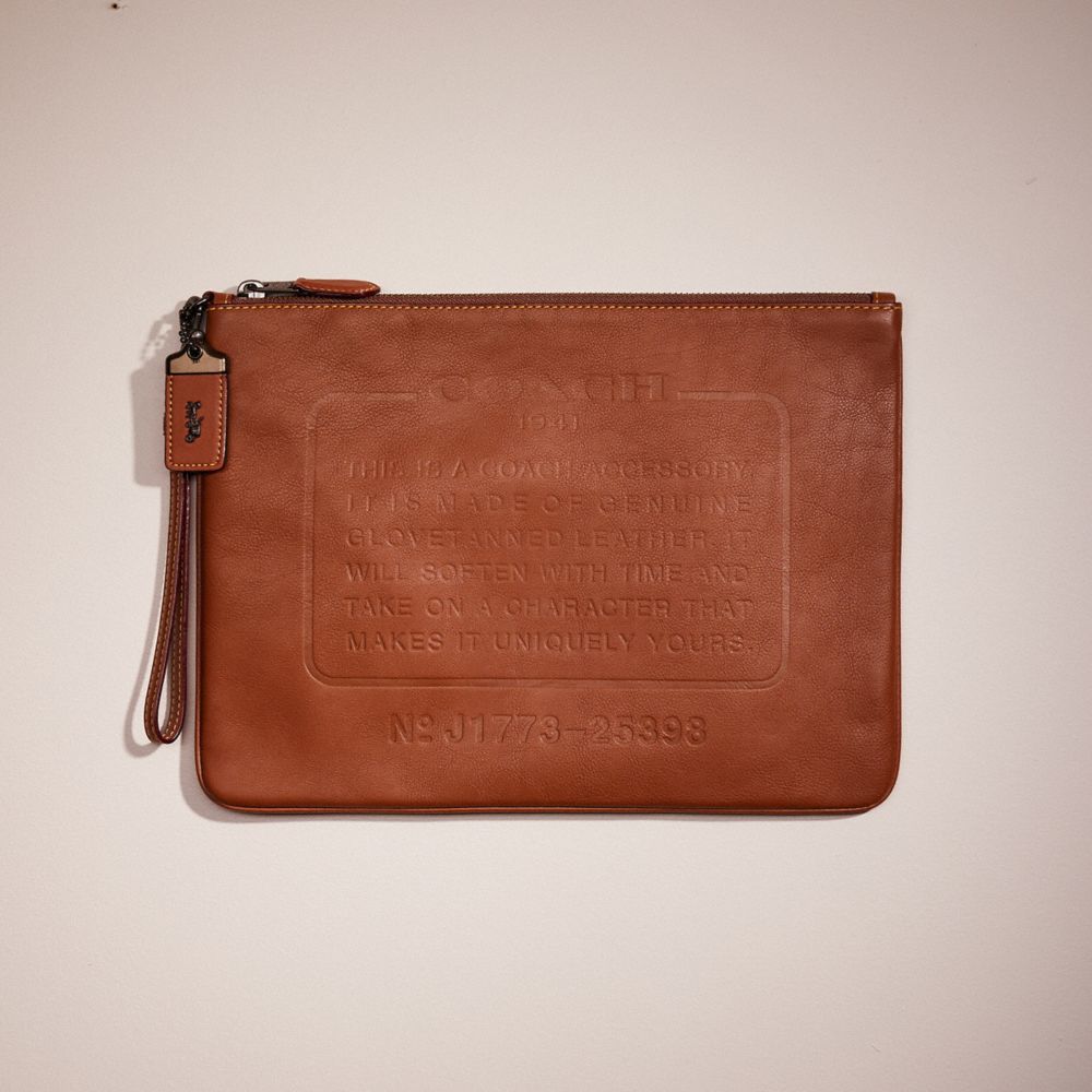 Restored Pouch With Storypatch | COACH®