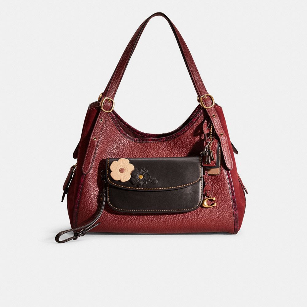 Upcrafted Lori Shoulder Bag With Snakeskin Detail | COACH®