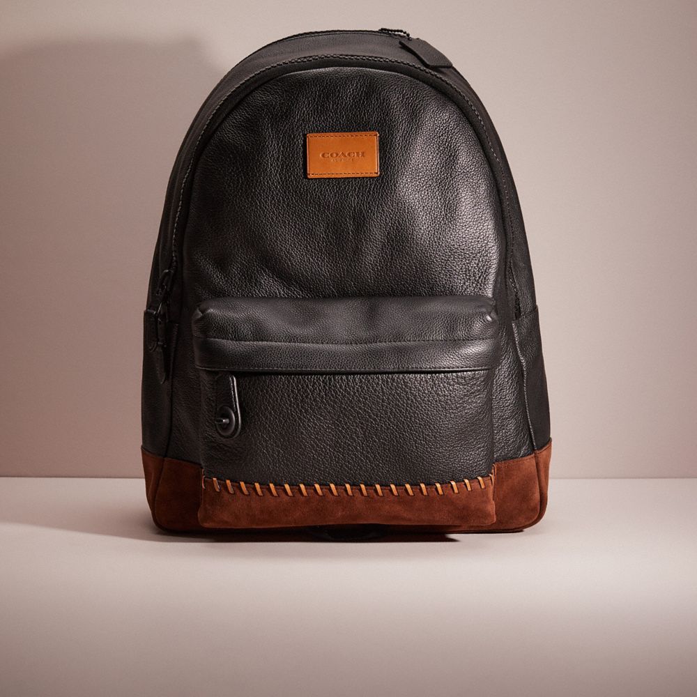 Coach Restored Campus Backpack With Modern Varsity In Black/mahogany ...