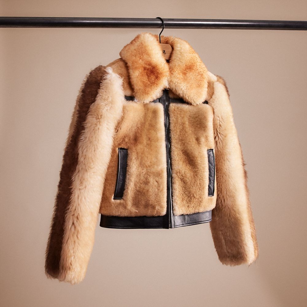 Restored Pieced Shearling Bomber | COACH®