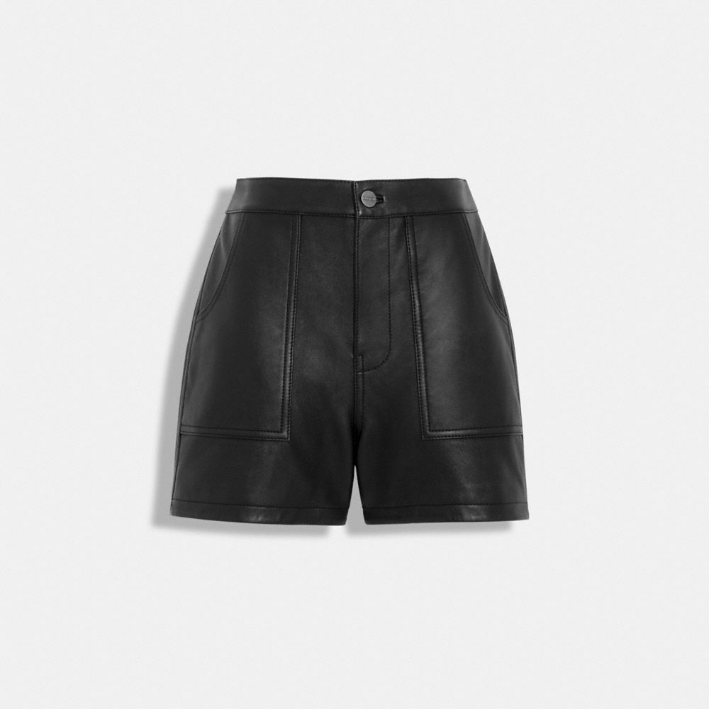 COACH Leather Shorts