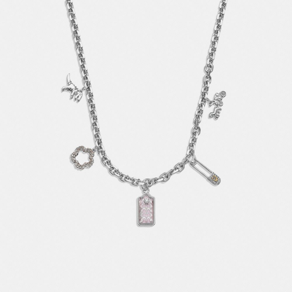 COACH®: Signature Hangtag Charm Necklace