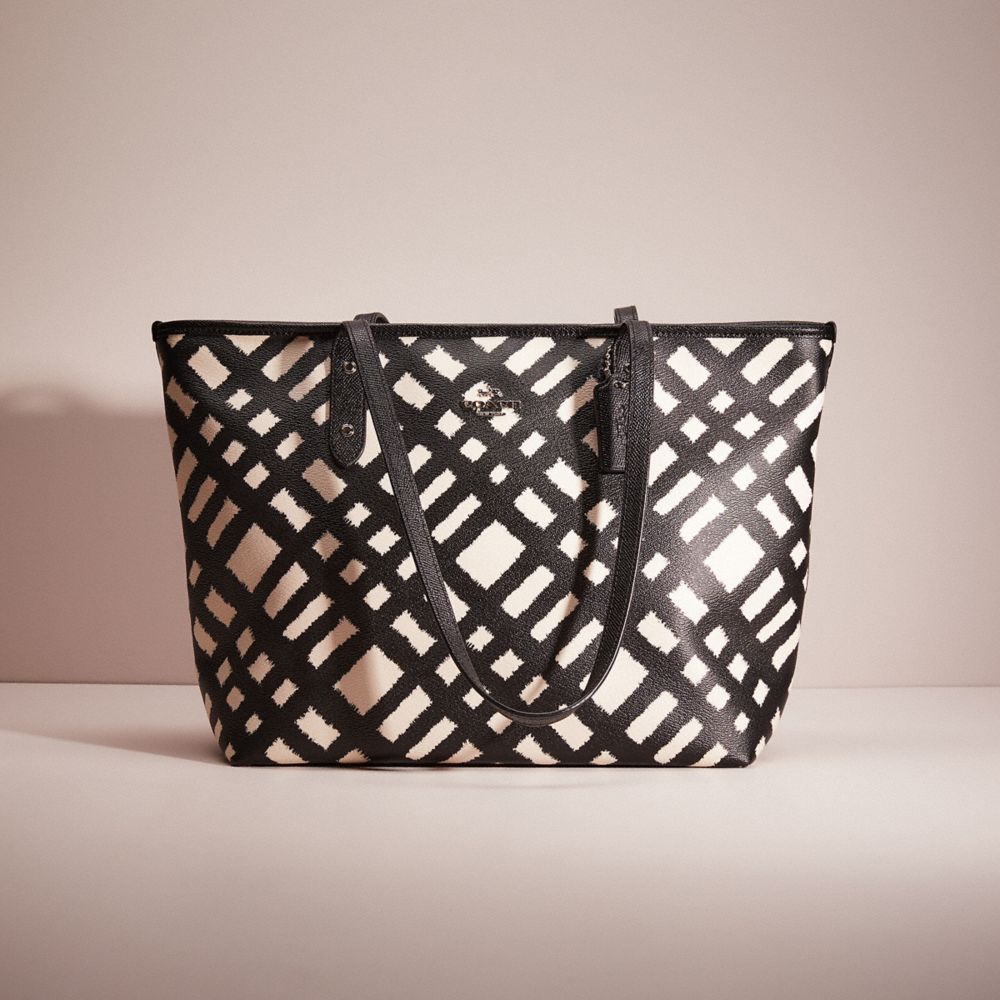 Restored Plaid City Zip Tote | COACH®