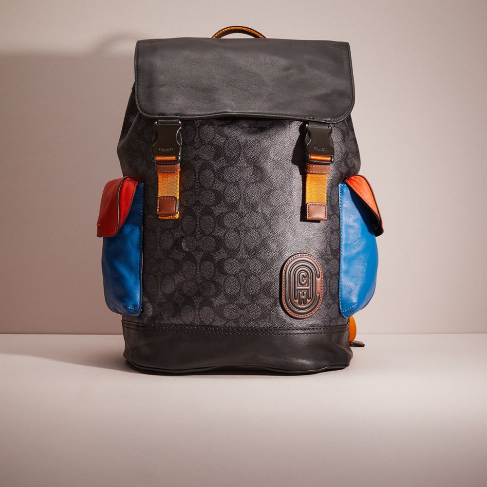 Restored Rivington Backpack In Colorblock Signature Canvas With Coach ...