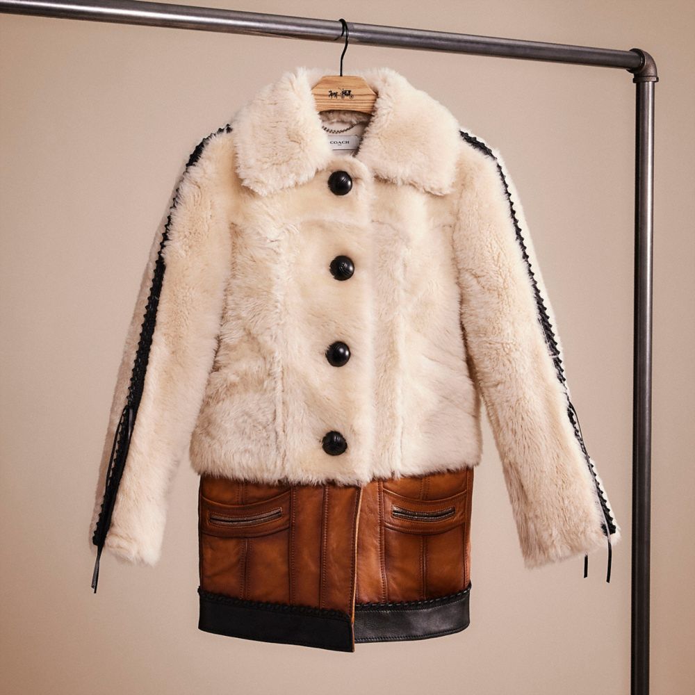 Restored Shearling Leather Coat | COACH®