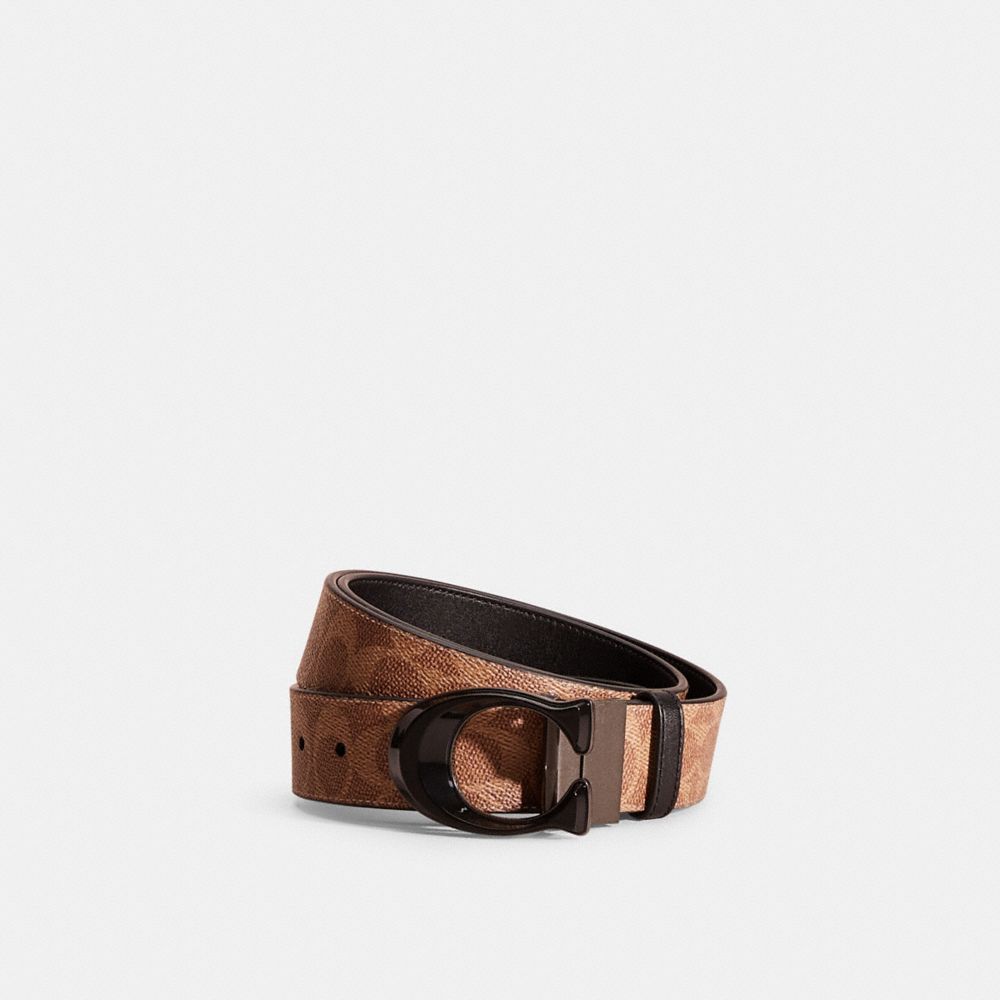 Restored Signature Buckle Cut To Size Reversible Belt, 38 Mm | COACH®
