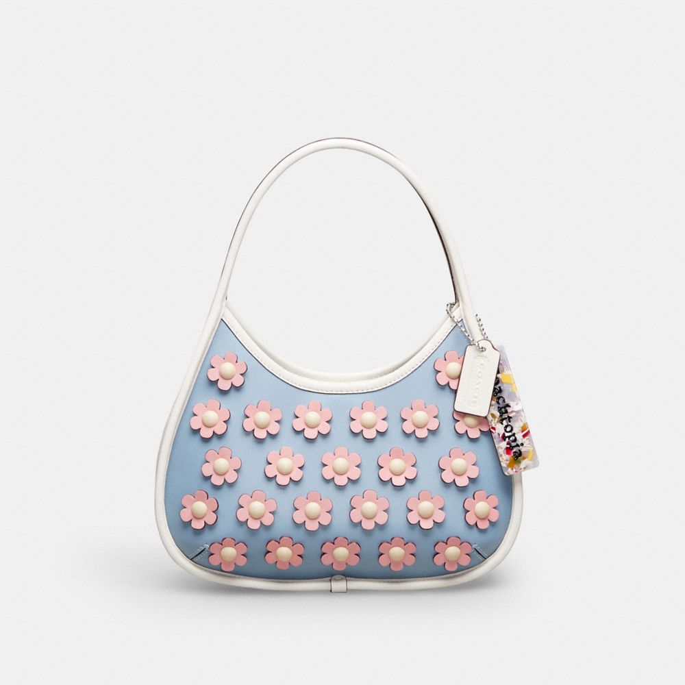 Ergo Shoulder Bag In Mini Flower Applique Upcrafted Leather | Coachtopia