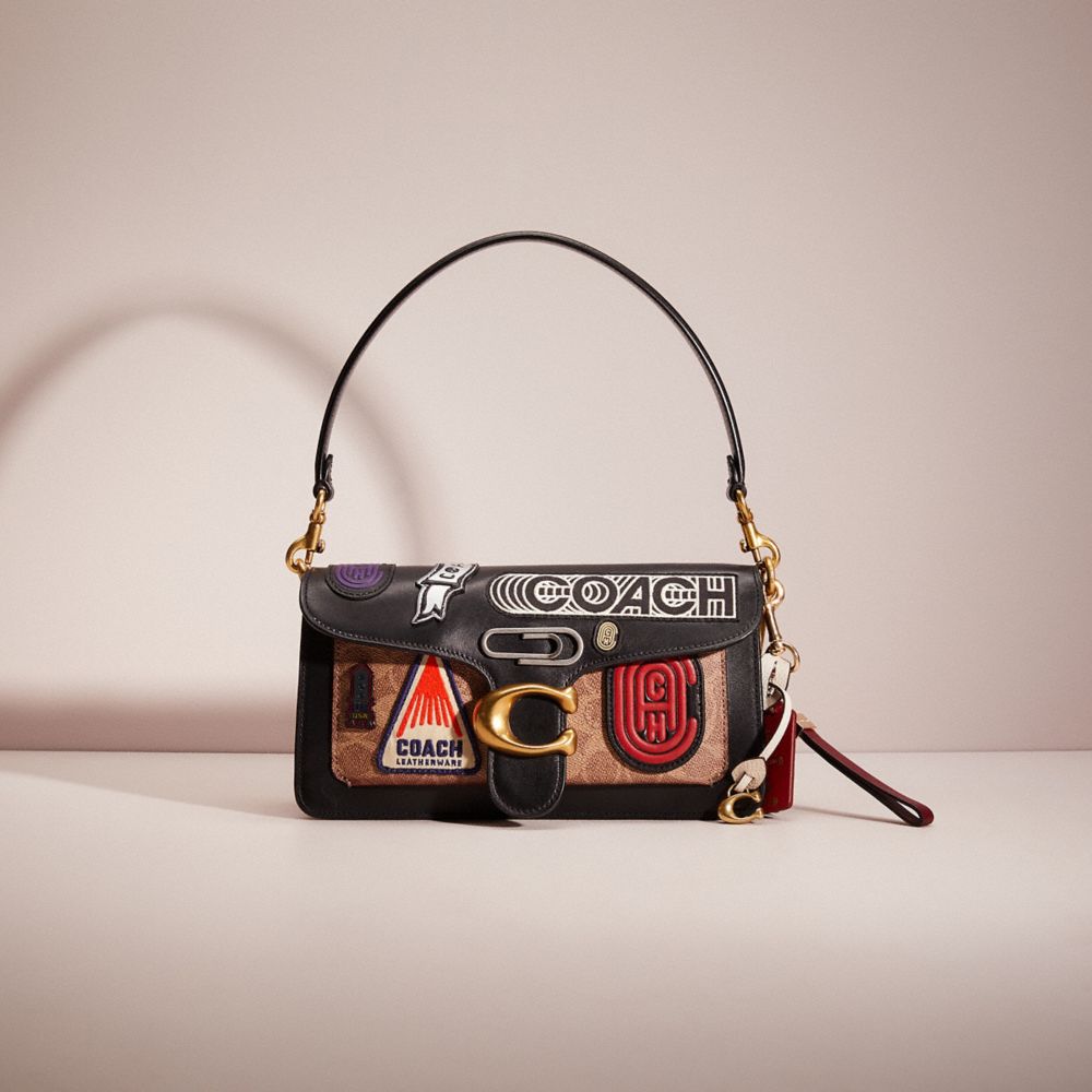 Coach Upcrafted Tabby Shoulder Bag 26 With Signature Canvas In Brass ...
