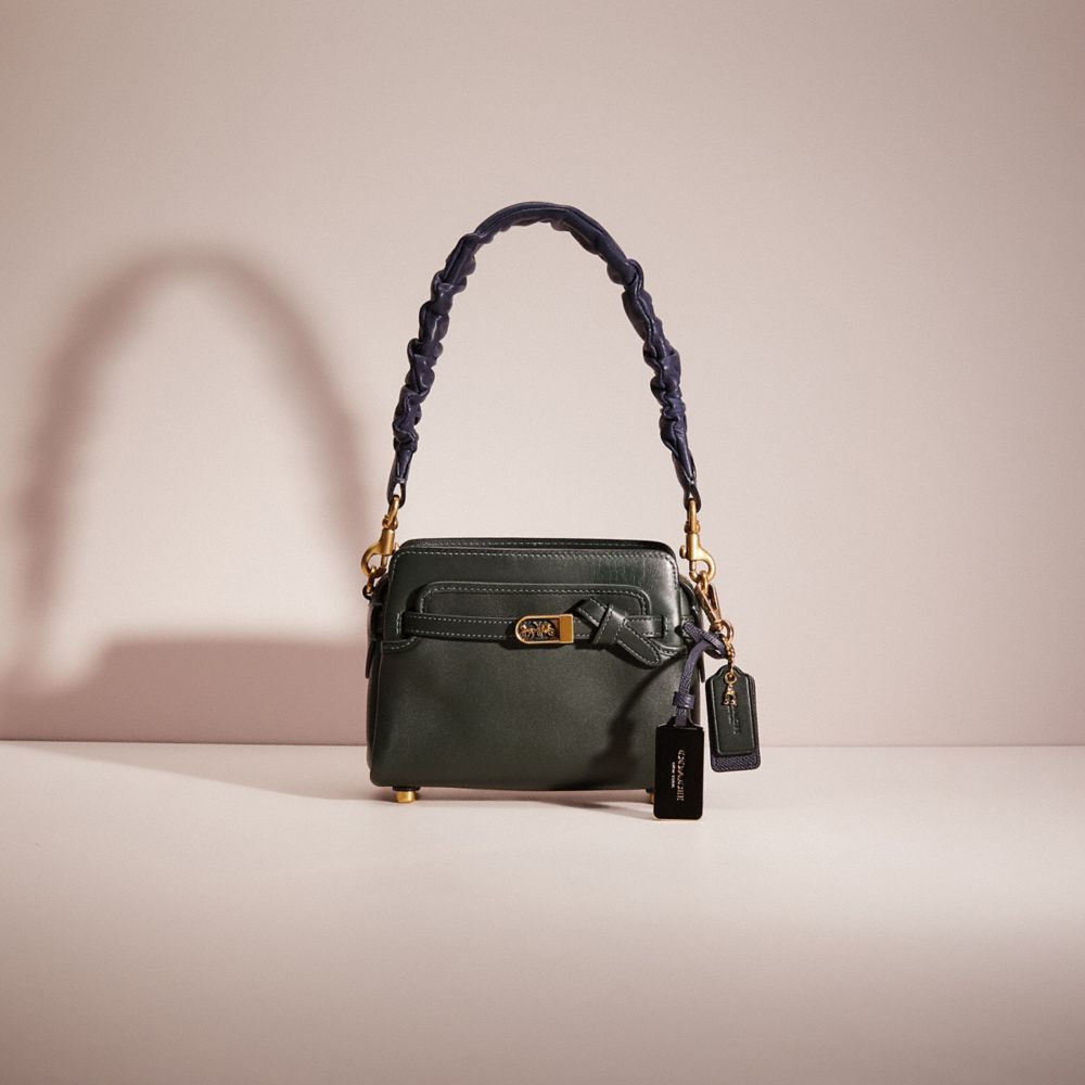 Coach Upcrafted Tate 18 Crossbody In Brass/amazon Green | ModeSens