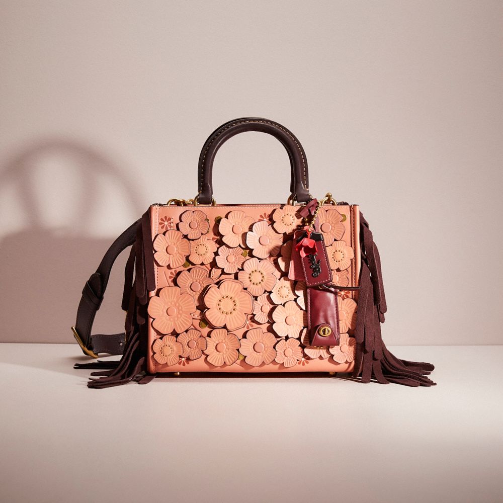 Coach Upcrafted Rogue 25 In Colorblock With Tea Rose In Brass/light ...