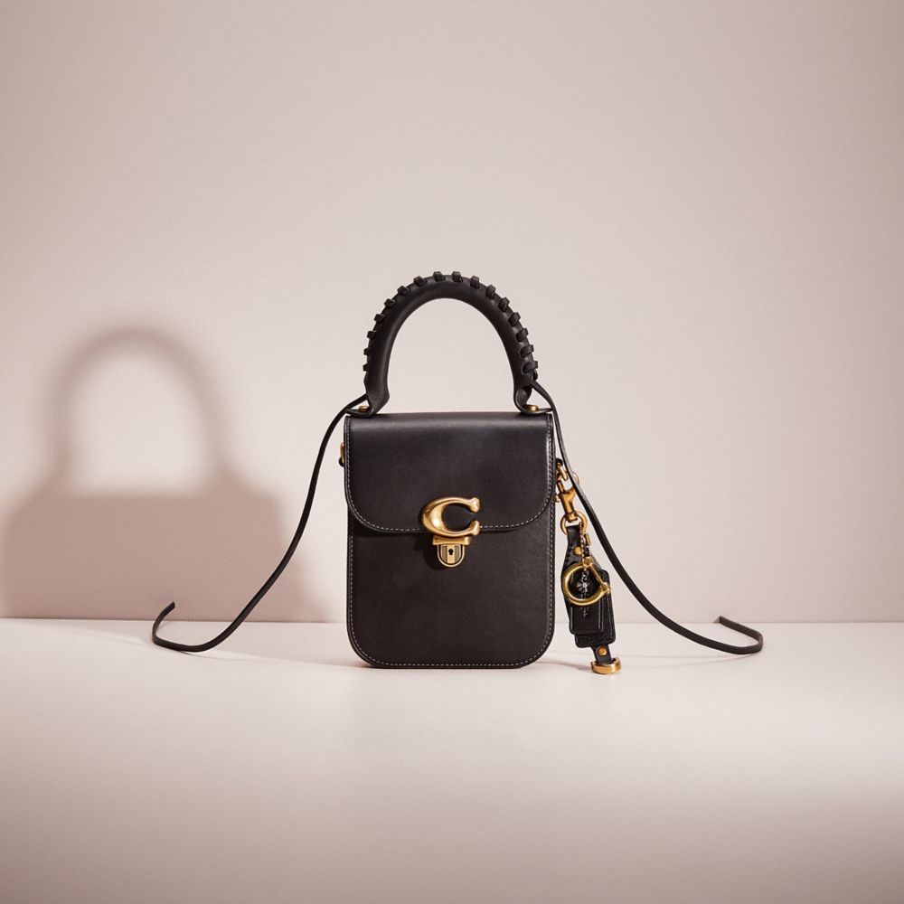 Coach Upcrafted Tall Studio Crossbody In Brass/black | ModeSens