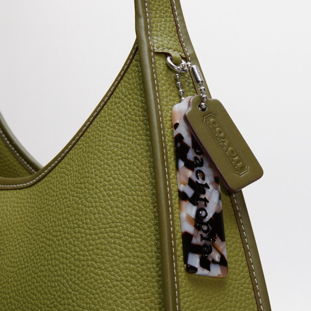 Coach Large Ergo Bag In Pebbled Topia Leather In Olive Green | ModeSens