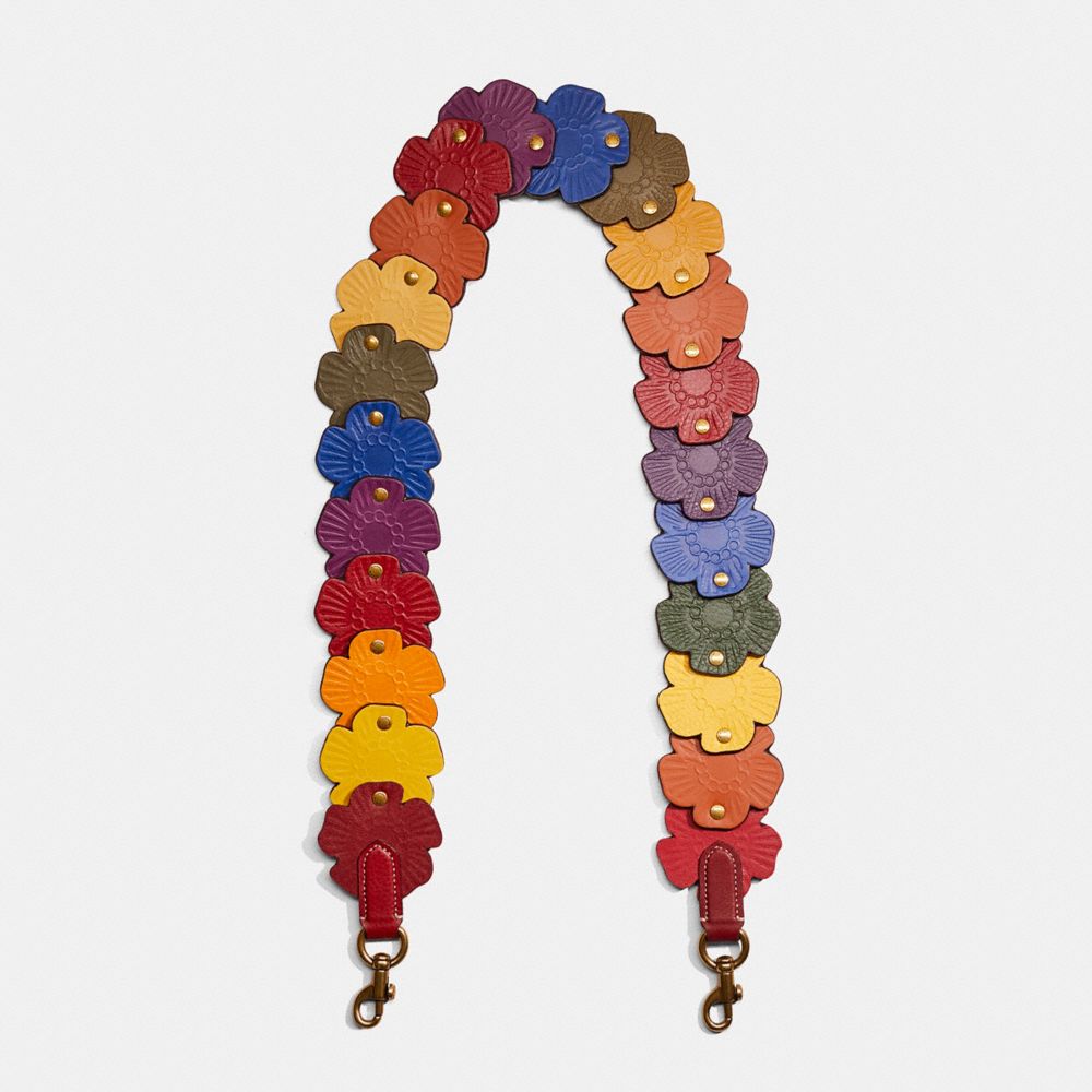Coach Remade Tea Rose Strap In Rainbow | ModeSens